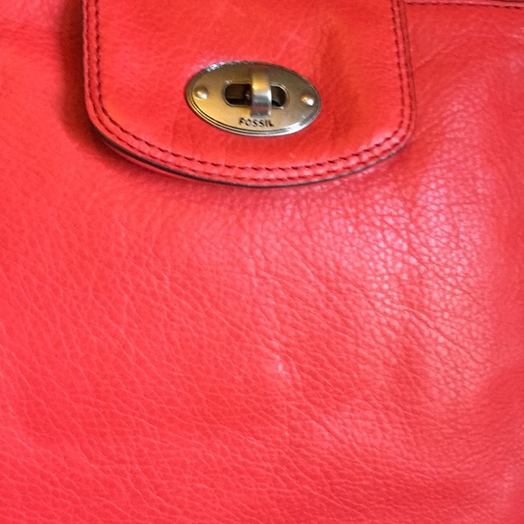 Fossil | Bags | Nwt Fossil Brand Leather Crossbody Purse Bag Red | Poshmark
